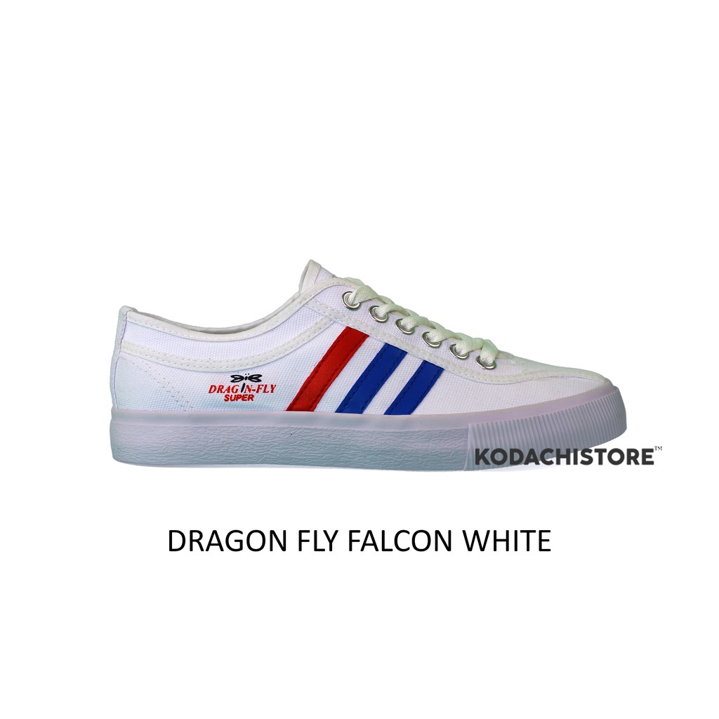 Sepatu Capung Dragonfly Falcon White- Vulcanized Shoes | Shopee Indonesia