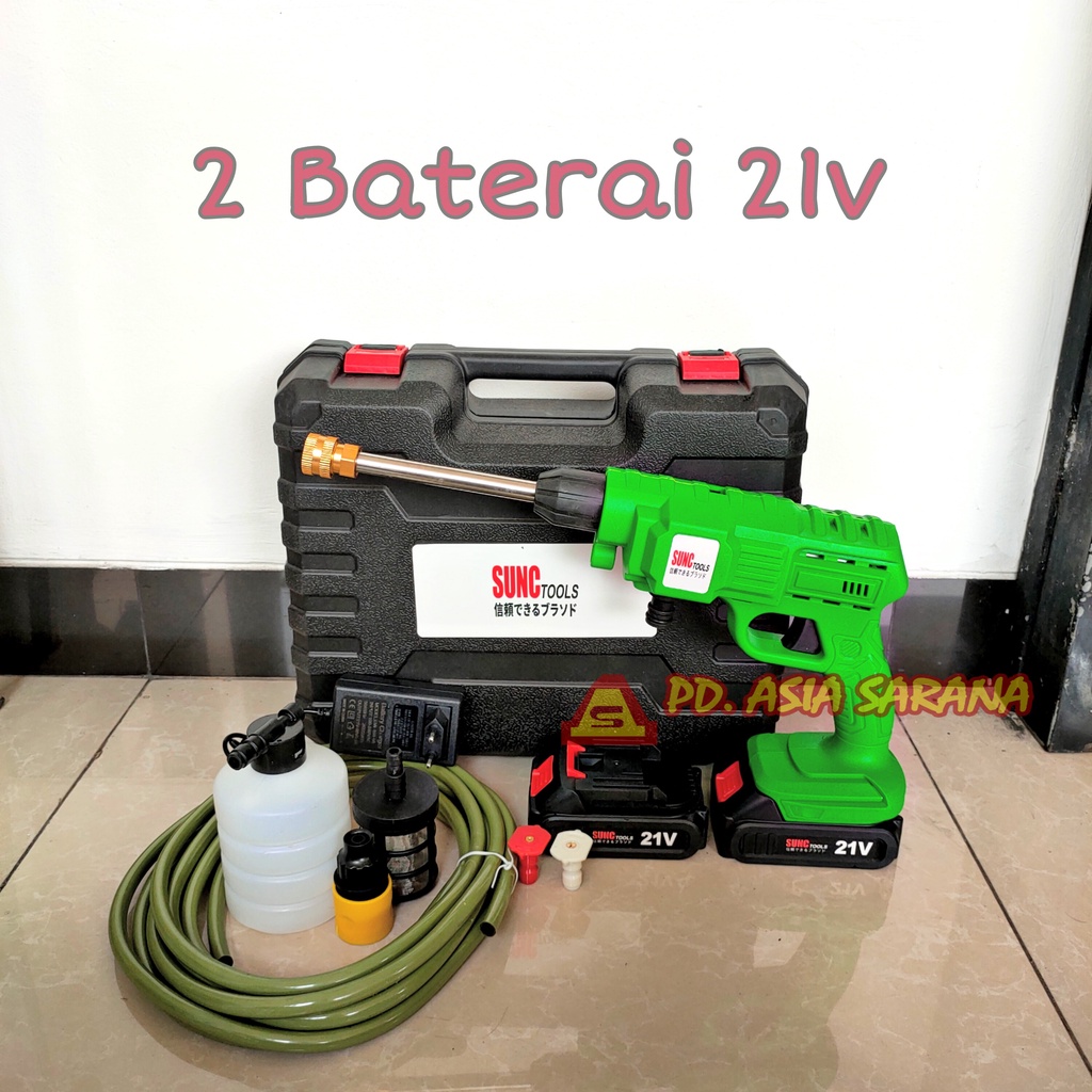 Jual Cordless Jet Cleaner 21v JLD / Mesin Steam Mobil AC Motor Baterai ...