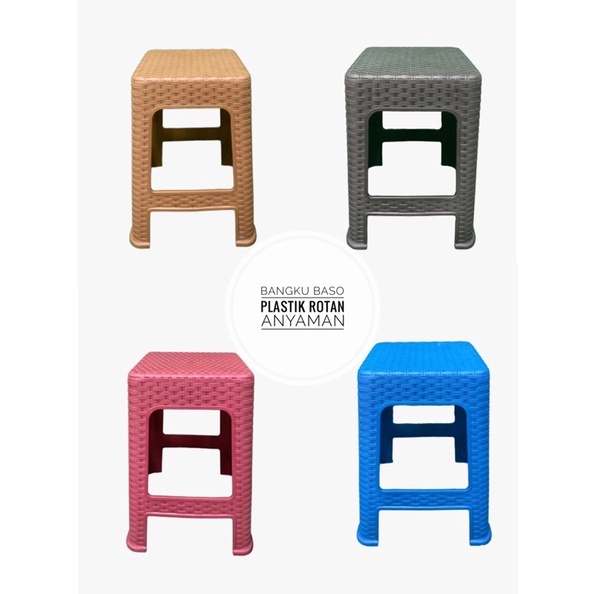 Jual KURSI PLASTIK BASO / KURSI PLASTIK MOTIF ROTAN ANYAMAN | Shopee ...