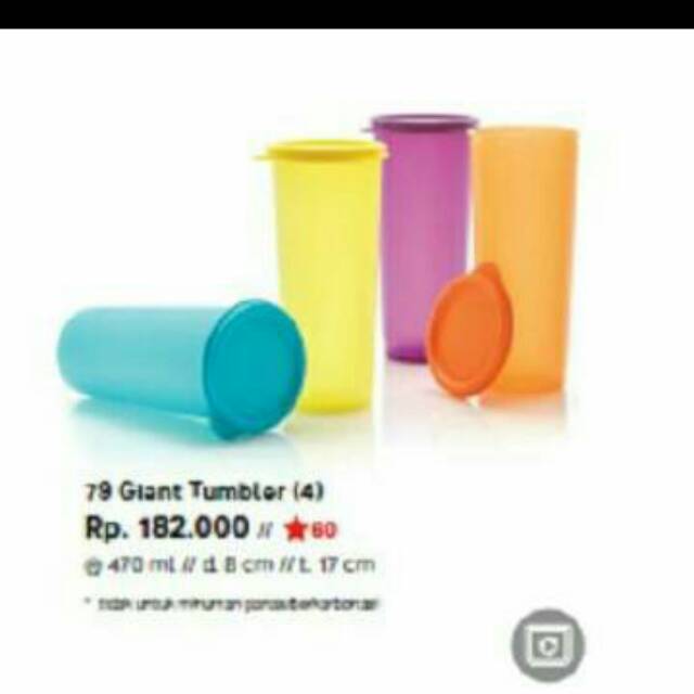 Jual Giant tumbler 470ml gelas tupperware | Shopee Indonesia