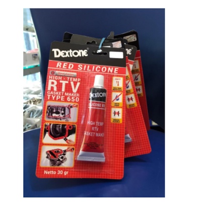 Jual Lem Besi Red Silicone Tahan Panas DEXTONE 30 gram/70G Auto Sealer ...