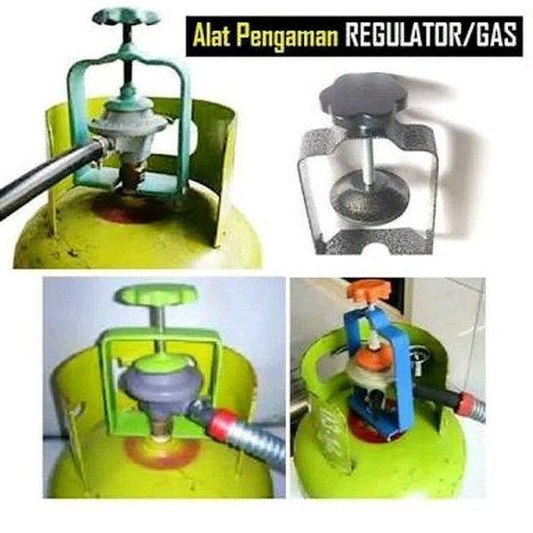 Jual Alat Pengaman Regulator Kompor Gas - LPG Safety Lock Tabung Gas ...
