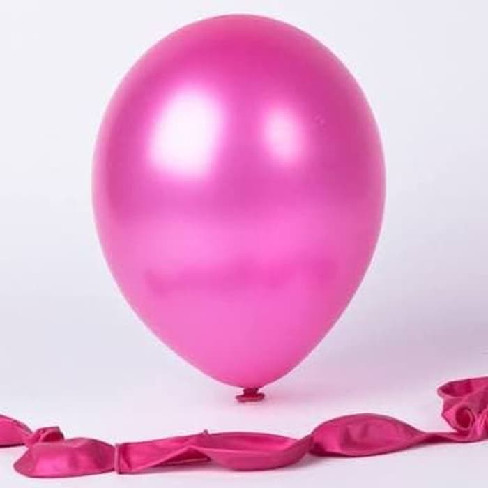 Jual Balon Metalic Pink 12inch isi 100 (Balon Polos Latek Metalik ...