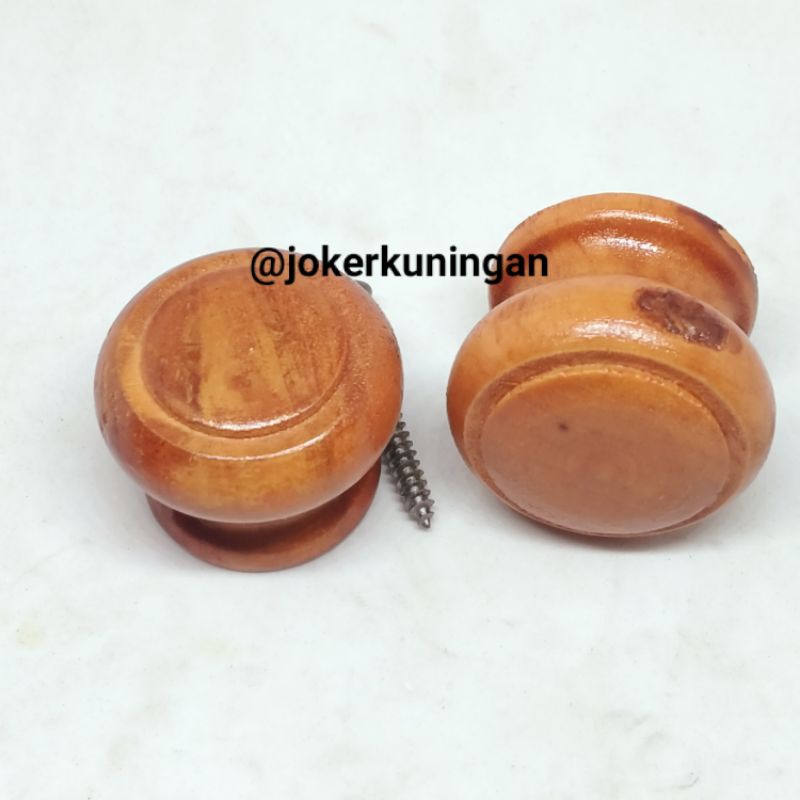 Jual PROMO KNOB KAYU TARIKAN LACI LEMARI HANDLE GAGANG PULL LACI LEMARI ...