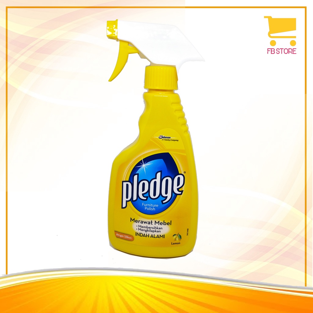 Jual Pledge Furniture Polish Cair Lemon 450ml Botol Spray (FREE BUBBLE ...