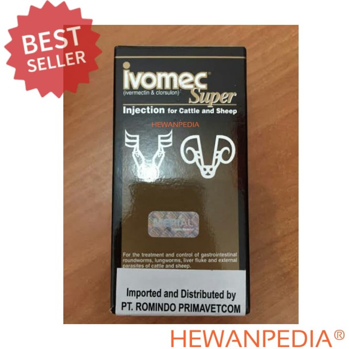 Jual IVOMEC SUPER injection 50 ml - Merial - Obat kutu Parasit Cacing Hewan | Shopee Indonesia