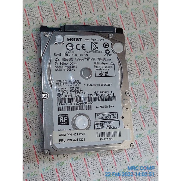 Jual HARDISK LAPTOP HGST 320GB SLIM 2.5INC 7400Rpm | Shopee Indonesia
