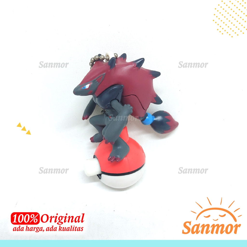 Jual Pokemon Keychain Gantungan Kunci Pokeball Zoroark ORIGINAL BANDAI ...
