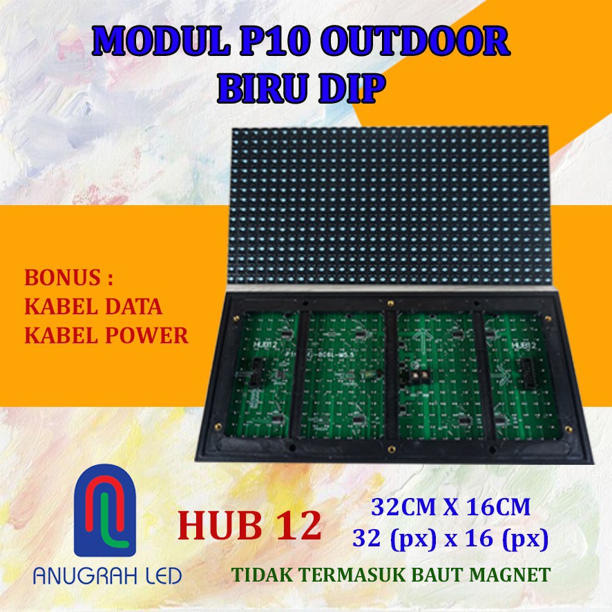 Jual MODUL PANEL LED RUNNING TEXT P10 DIP BIRU OUTDOOR Indonesia|Shopee ...