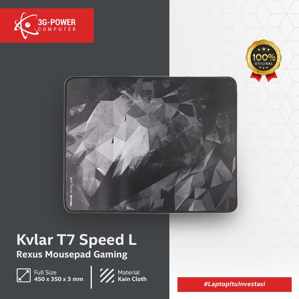 Jual Rexus Kvlar T7 Speed Edition Mousepad Gaming L | Shopee Indonesia