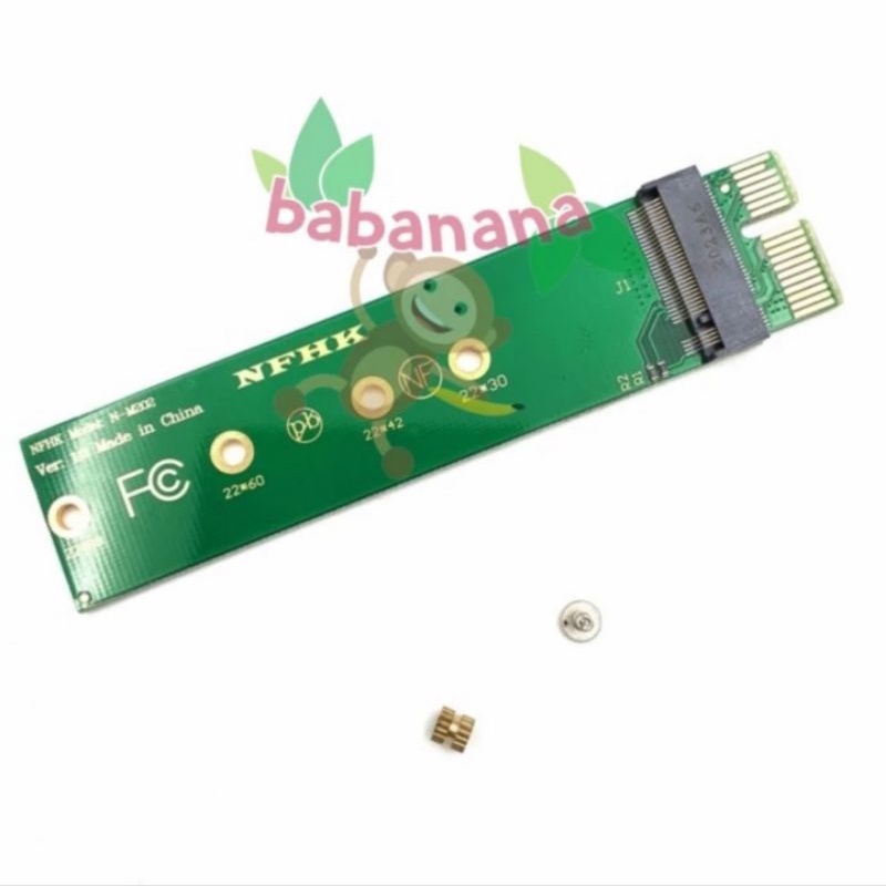 Jual PCIE 1x to nvme adapter converter ssd pcie-e pci express x1 ...
