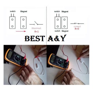 Jual MC-38 Wired Door Window Sensor Magnetic Switch Home Alarm System ...