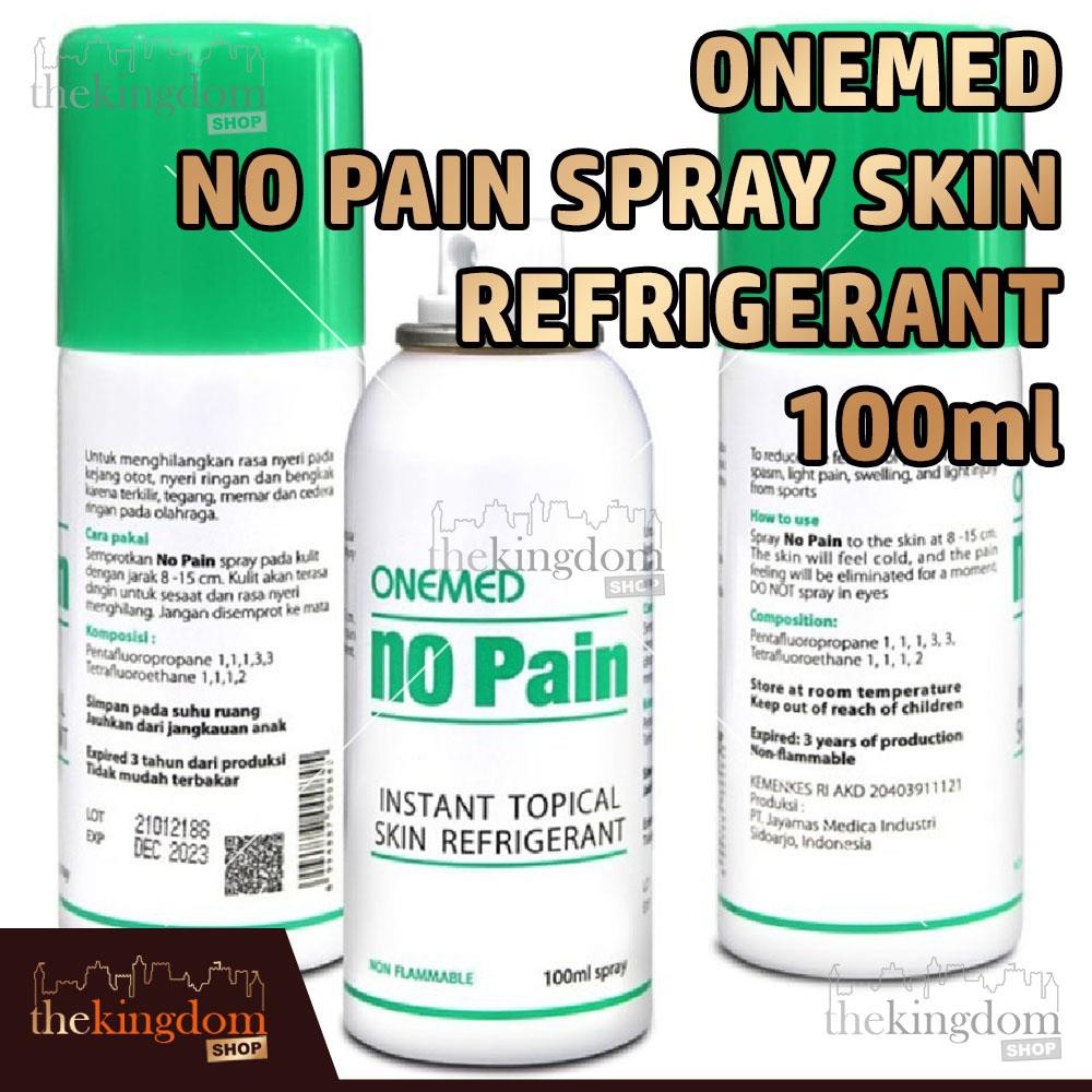 Jual OneMed No Pain Spray Skin Refrigerant 100ml Semprotan Pereda Nyeri ...