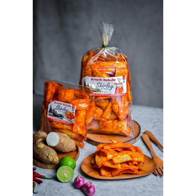 Jual KRIPIK / KERIPIK BALADO SINGKONG SANJAY SHIRLEY ASLI PADANG 250Gr ...
