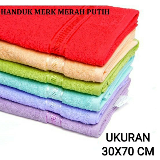 Jual BTA - Handuk MERAH PUTIH 30x70 Sport Leher Kecil | Shopee Indonesia