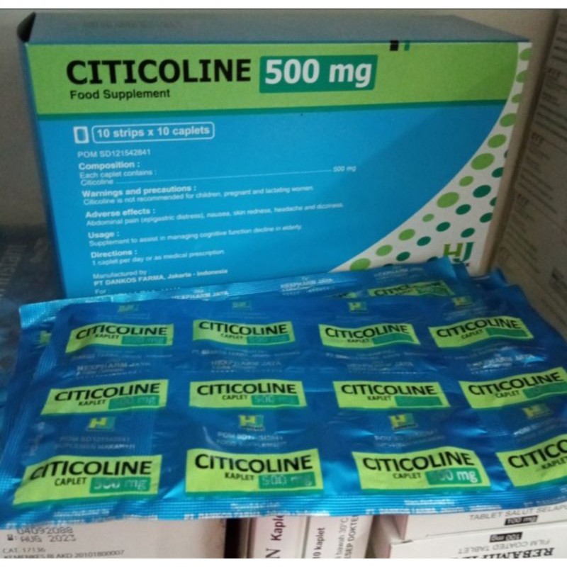 Jual Citicoline 500 HJ Per Strip isi 10 | Shopee Indonesia