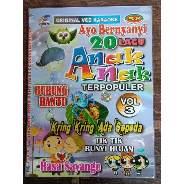 Jual Kaset Vcd Original Ayo bernyanyi 20 lagu anak-anak terpopuler vol 3 | Shopee Indonesia
