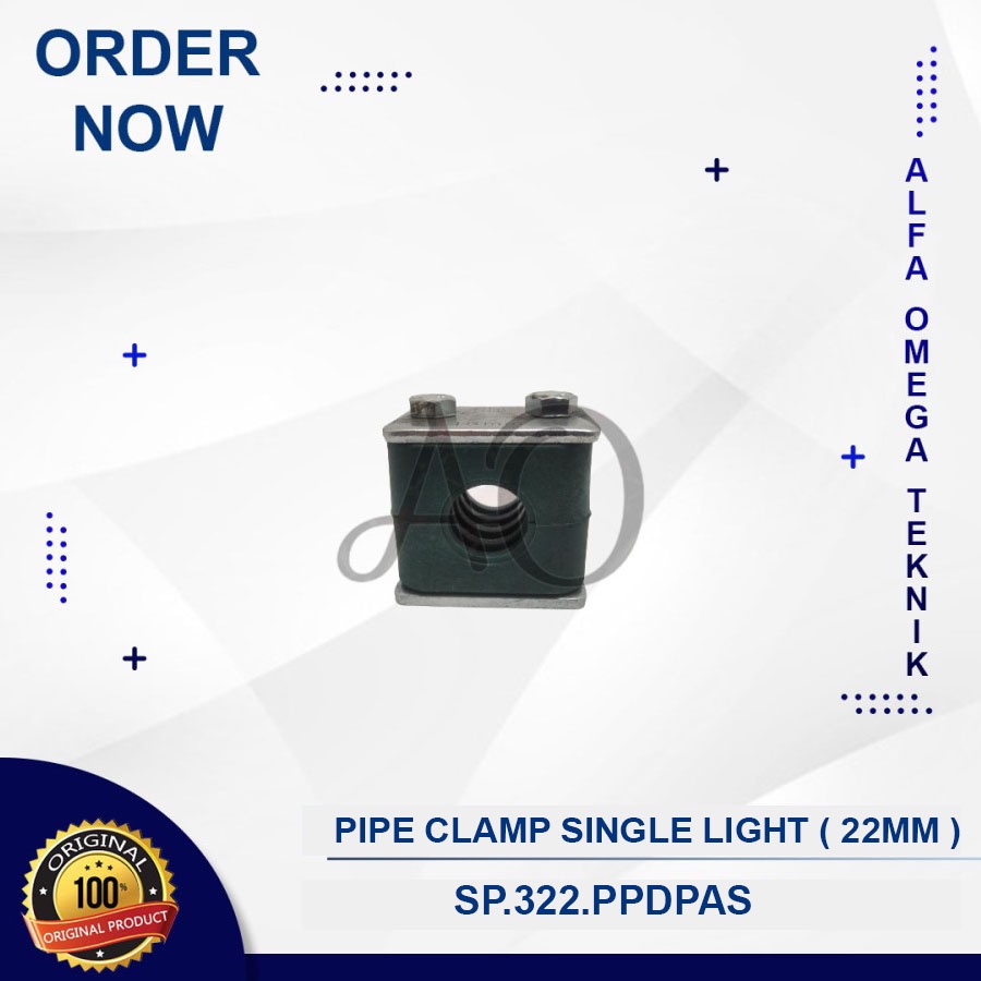 Jual KLEM PIPA HIDROLIK 22 MM CLAMP PIPE SINGLE HYDRAULIC SERI LIGHT ...