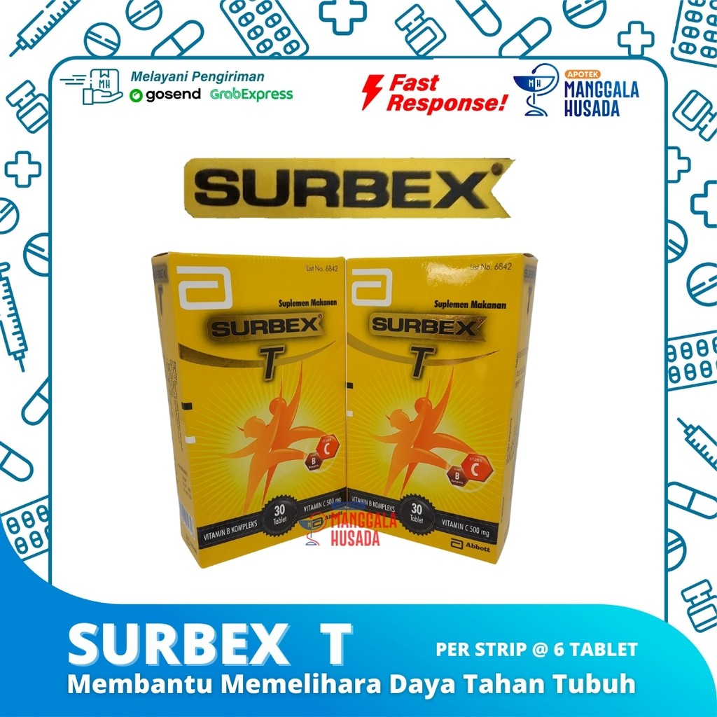 Jual SURBEX T SUPLEMEN MAKANAN PER BOX @ 30 TABLET | Shopee Indonesia