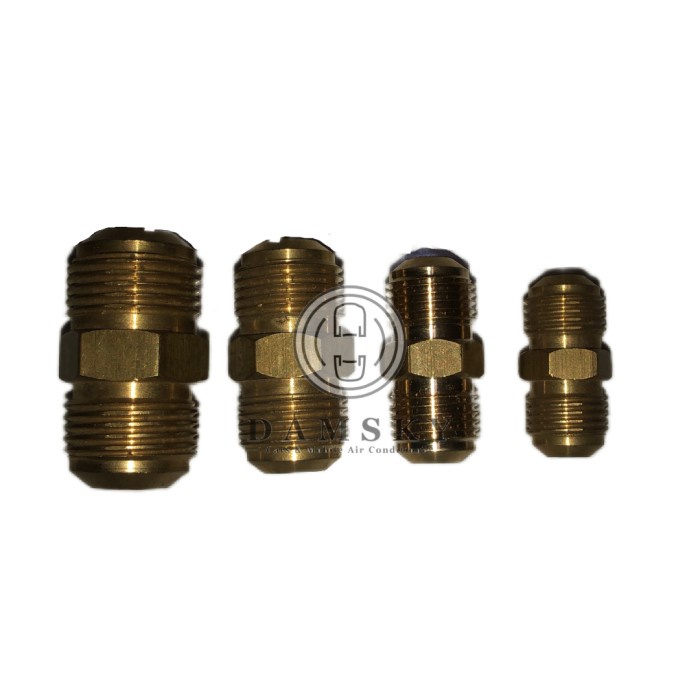 Jual Nepel Double Dobel Nepel Kuningan Flaring Ukuran 5/8, 1/2, 3/8, 5/16 | Shopee Indonesia