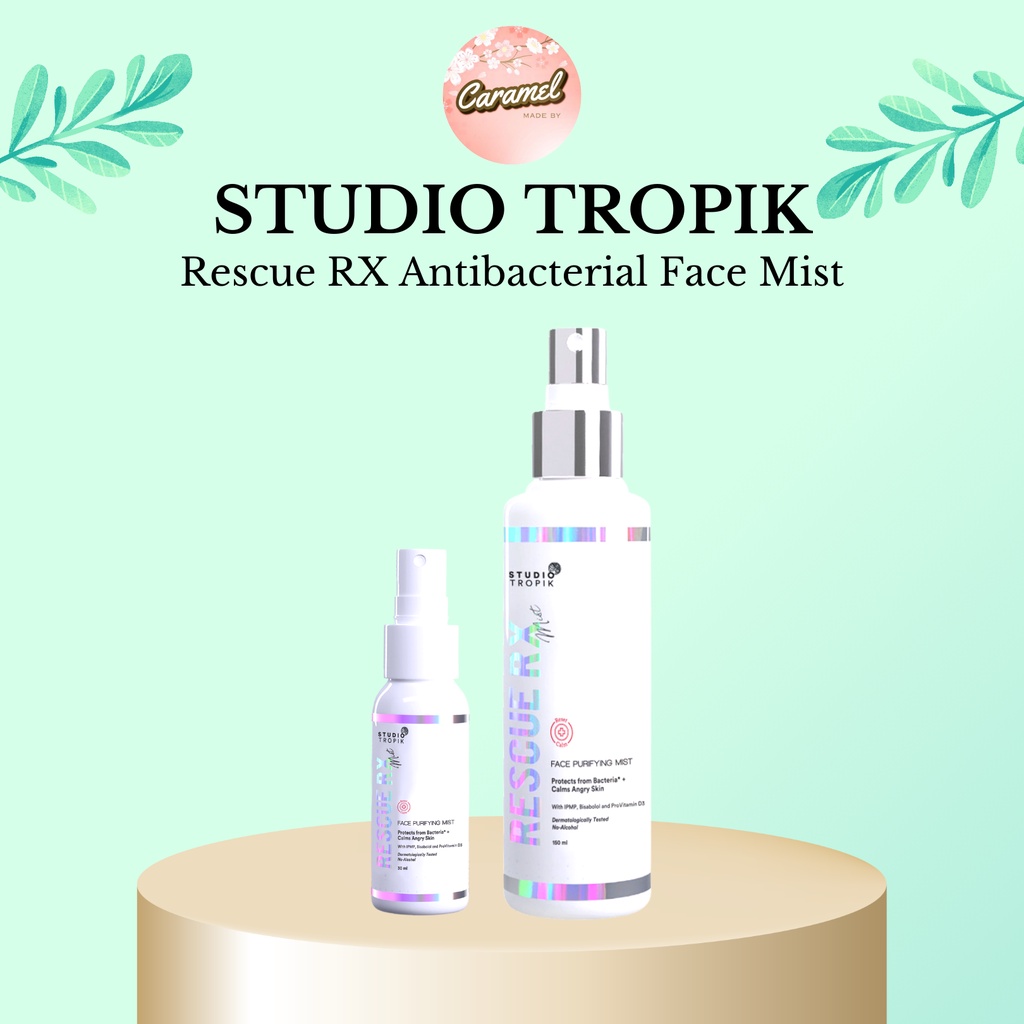 Jual STUDIO TROPIK Rescue RX Antibacterial Face Mist 30mL & 150mL | Shopee Indonesia