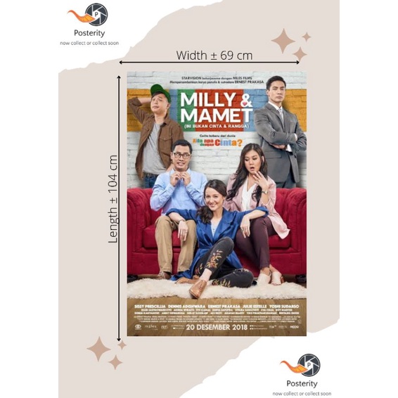 Jual poster original milly mamet movie aadc series | Shopee Indonesia