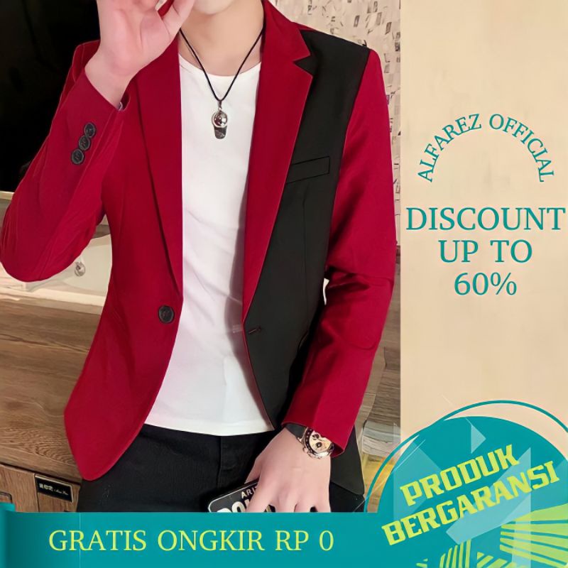 Jual BLAZER KOMBINASI WARNA WARNI KEKINIAN / BLAZER COWOK KEREN ...
