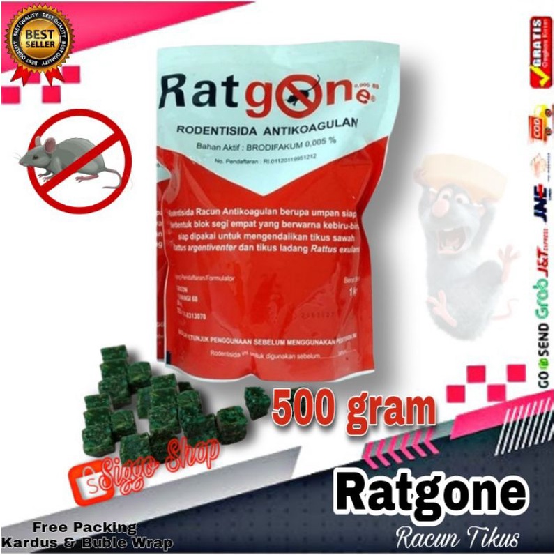 Jual Ratgone Racun Tikus 1kg pembasmi tikus sawah dll | Shopee Indonesia