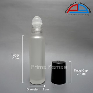 Jual Botol roll on kaca - botol roll on doff 10 ml - botol parfum roll ...