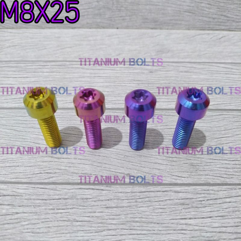 Jual Baut Titanium Bolts GR5 M8X25 Original | Shopee Indonesia