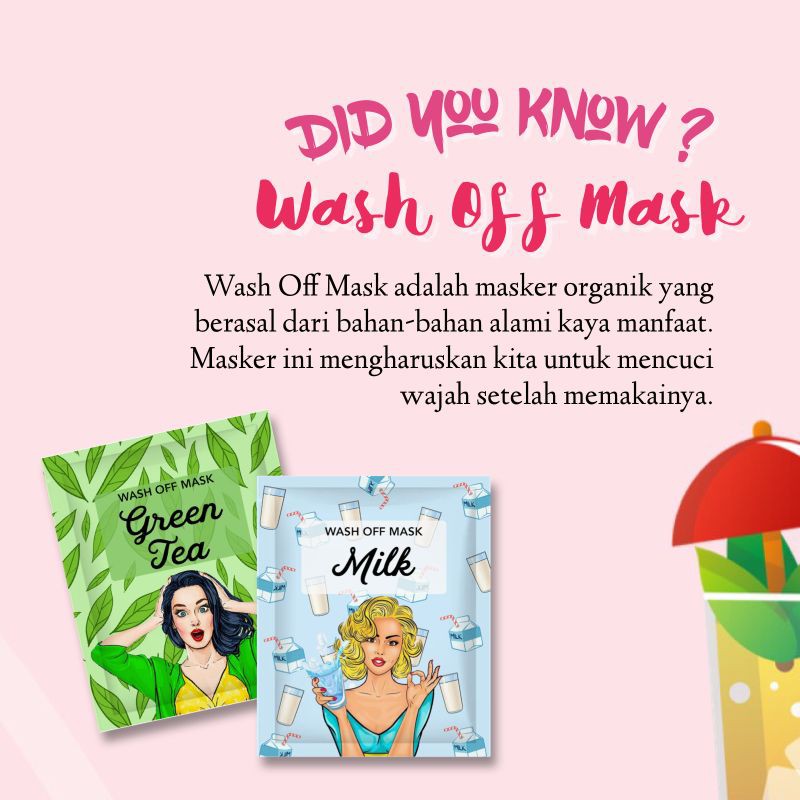 Jual Masker Organik Wash Off Mask wajah 15 gram | Shopee Indonesia