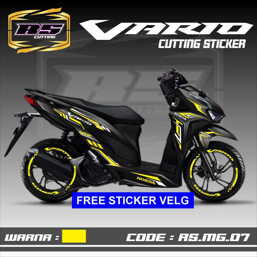 Jual Cutting Sticker Vario - Aksesoris Motor Cuting Honda Vario 125 & 150 Skotlet Stiker ...