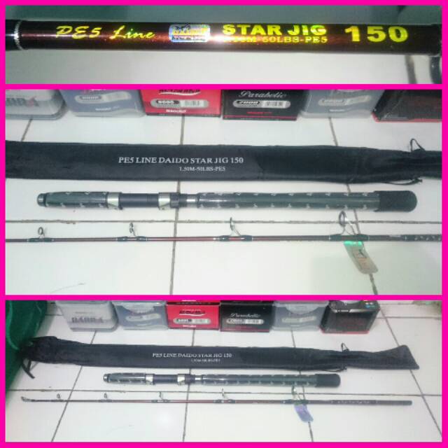 Jual Joran JIGGING DAIDO STAR JIG 150cm PE 5 (50 Lbs) | Shopee Indonesia