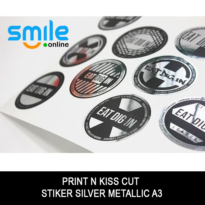CETAK STIKER SILVER METALLIC A3+ | Shopee Indonesia