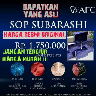 Jual SOP SUBARASI AFC ORIGINAL l SUBARASHI l AFC l SUBARASHII SOP l ...