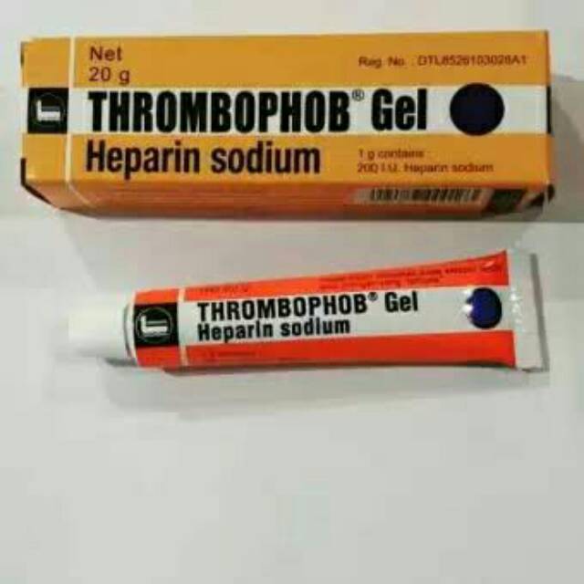 Thrombophob Gel 20 g / Heparin Sodium / Salep Memar / Trombopop ...