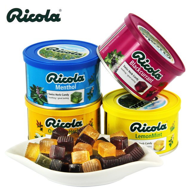 Jual Permen Ricola lozenges 100 gr - kemasan kaleng permen pelega tenggorokan | Shopee Indonesia