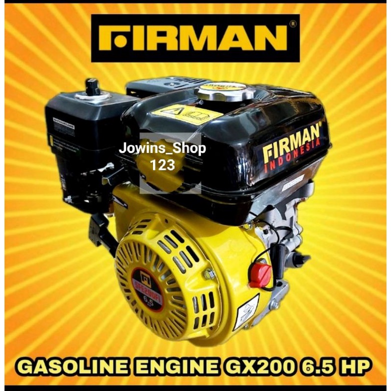 Jual Mesin Penggerak Bensin Firman SFE200 GX200 6.5HP | Shopee Indonesia