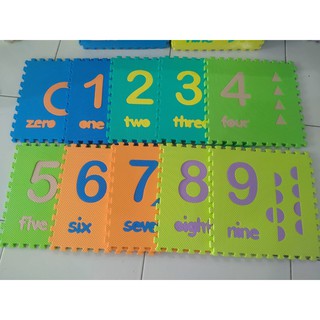 Jual Karpet Puzzel Angka Bergambar Alas Lantai Evamart 30x30x1 cm ...