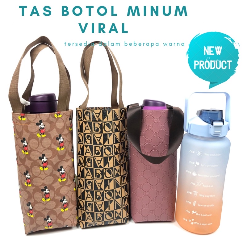 Jual Tas Botol Viral / Tali Botol Viral Gemoy / Botol Minuman Gradasi ...