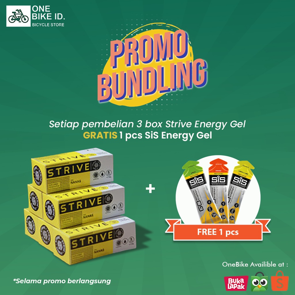 Jual STRIVE Energy Gel Rasa Nanas Original - 1 Box isi 5 Sachets Indonesia|Shopee Indonesia