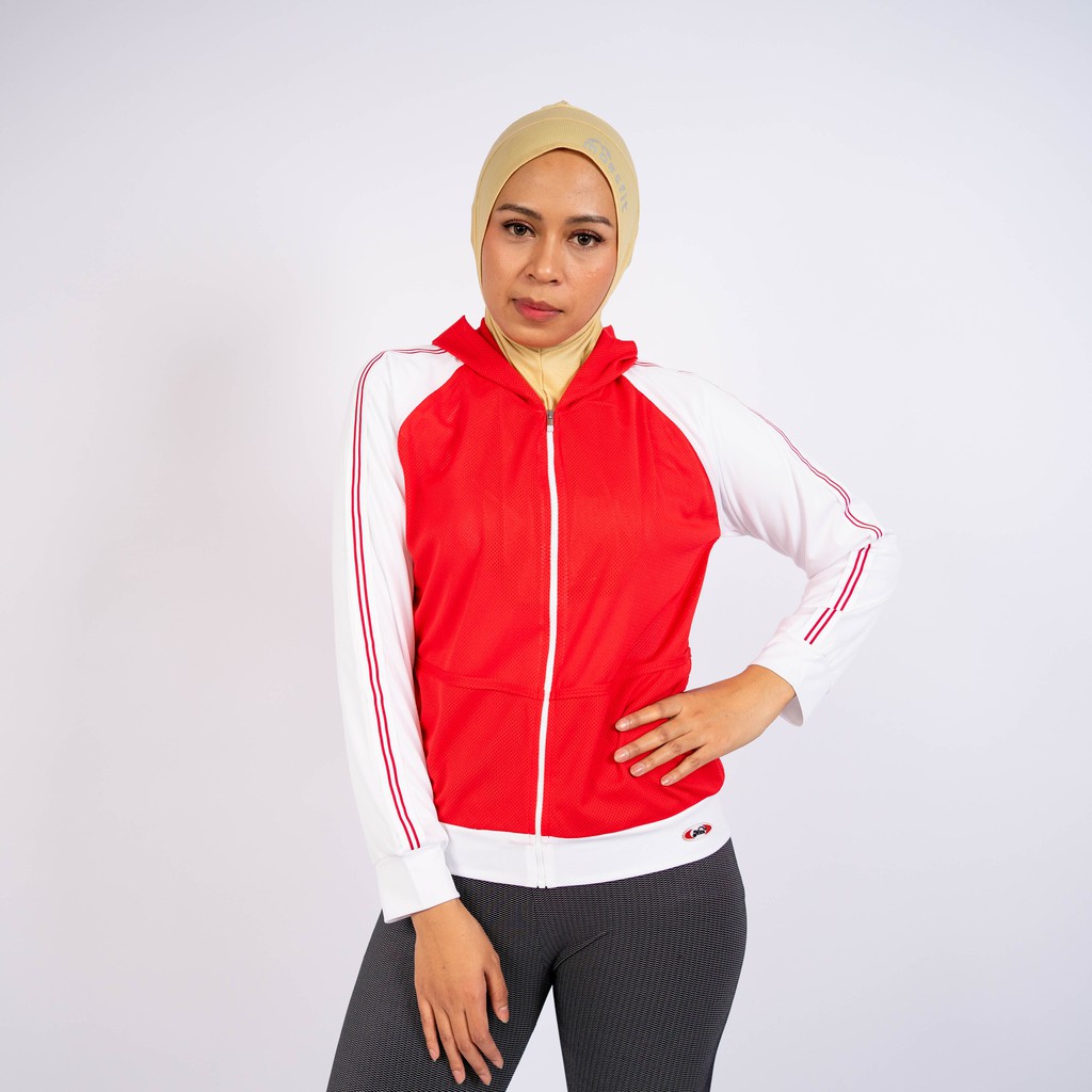 Jual Jaket Merah Putih Sporty Bahan Billabong J126 | Shopee Indonesia