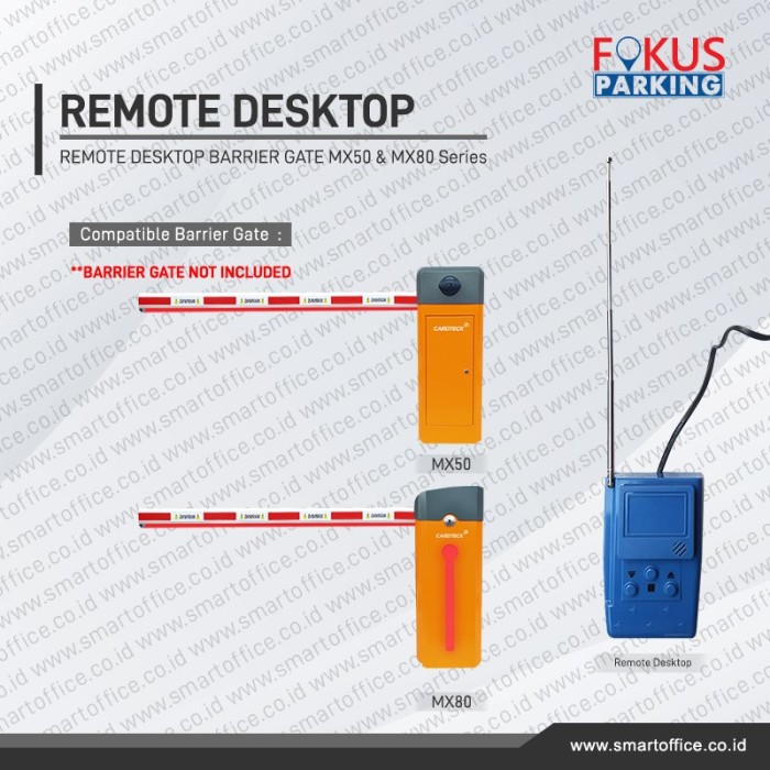 Jual Remote Control Desktop Barrier Gate Portal Otomatis MX50 MX80 ...
