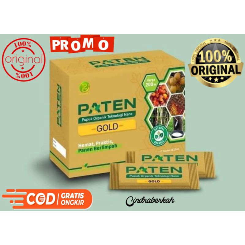 Jual PATEN GOLD Teknologi Nano Pupuk Paten Sawit 1 Box Isi 12 Sachet ...