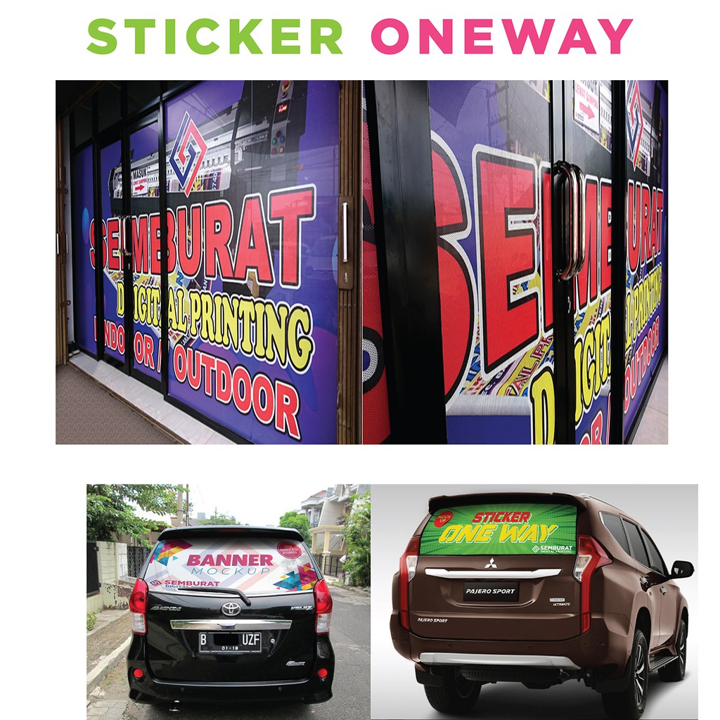 Jual Cetak Sticker ONE WAY Murah Indonesia|Shopee Indonesia