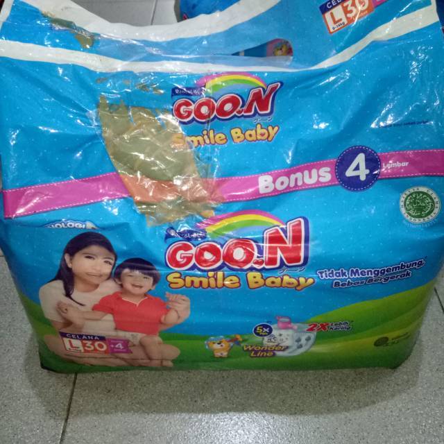 Jual Goon Smile Baby L30+4 (kemasan defect) | Shopee Indonesia