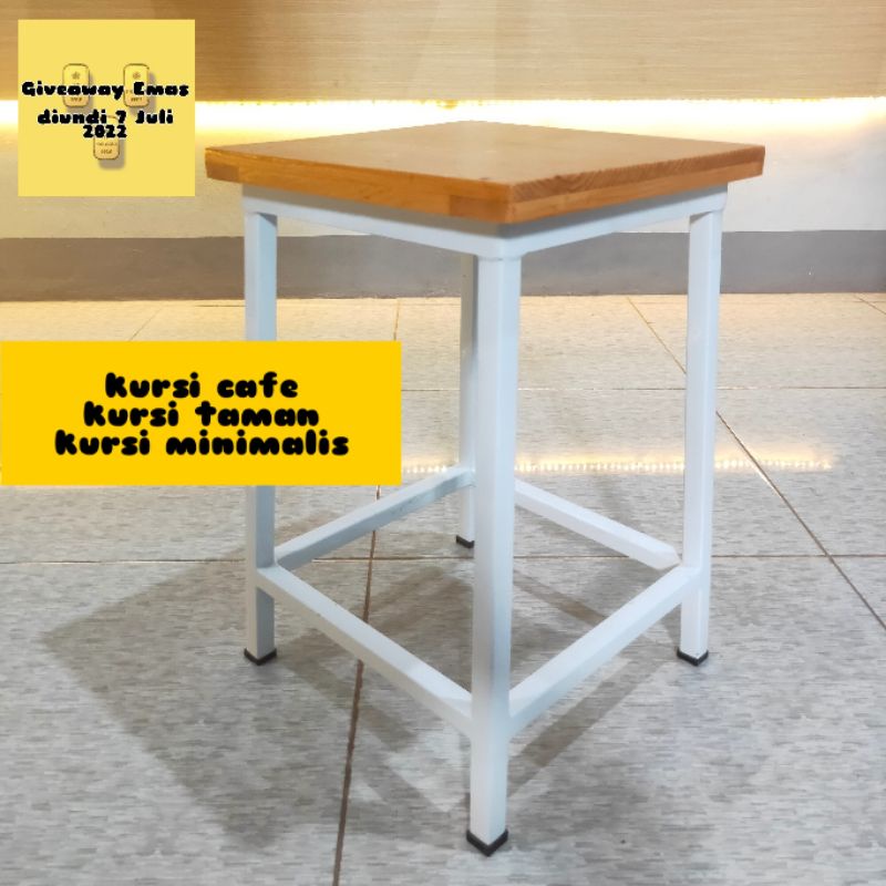 Jual Kursi Cafe / Kursi Taman / Kursi Minimalis / Kursi Besi Kayu ...
