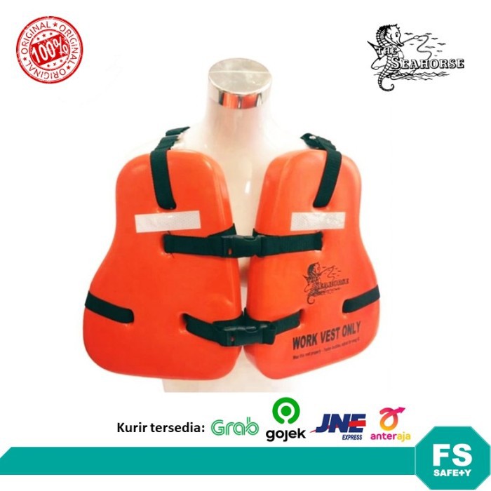 Jual Pelampung Work Vest Seahorse Safety Life Jacket ORIGINAL | Shopee ...