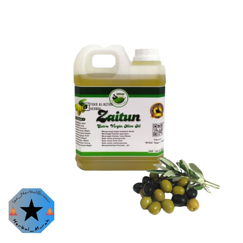 Jual Minyak Zaitun 1000Ml Ibtiqa Extra Virgin Olive Oil | Minyak Zaitun ...