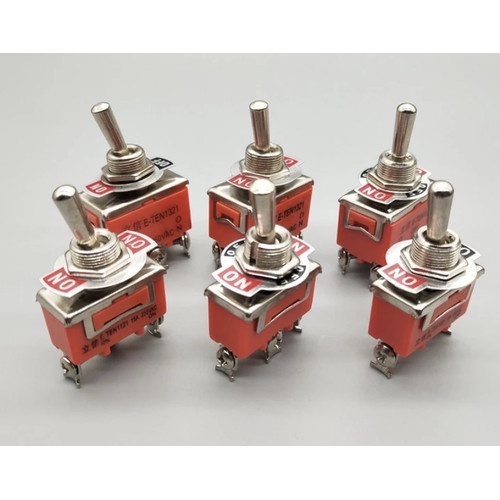 Jual SAKLAR ON ON TOGGLE BESI E-TEN 1121 KAKI 3 15A 250V/ SWITCH TOGLE ...